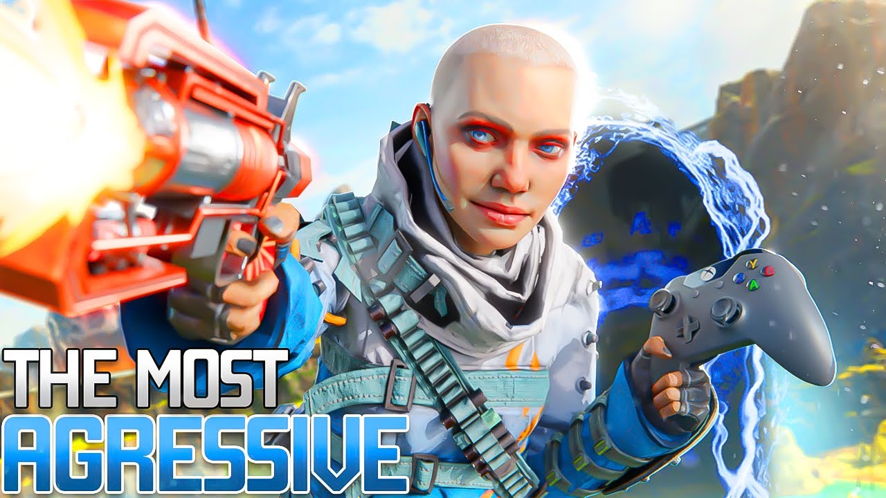 The Most AGRESSIVE PLAYER In Apex Legends... - YouTube