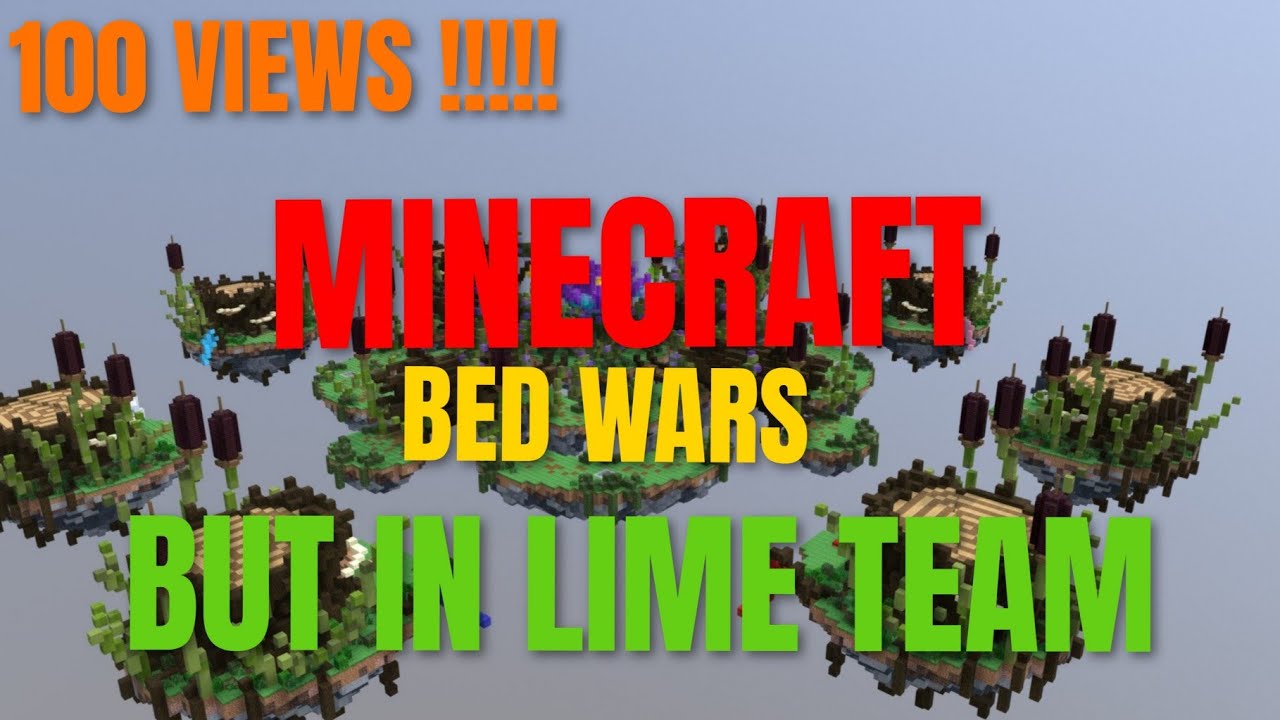 MINECRAFT BEDWARS IN GREEN / LIME TEAM - YouTube