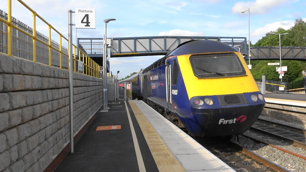 (4K) GWR 2+4 HST 43162 + 43063 power away from Filton Abbey Wood on ...