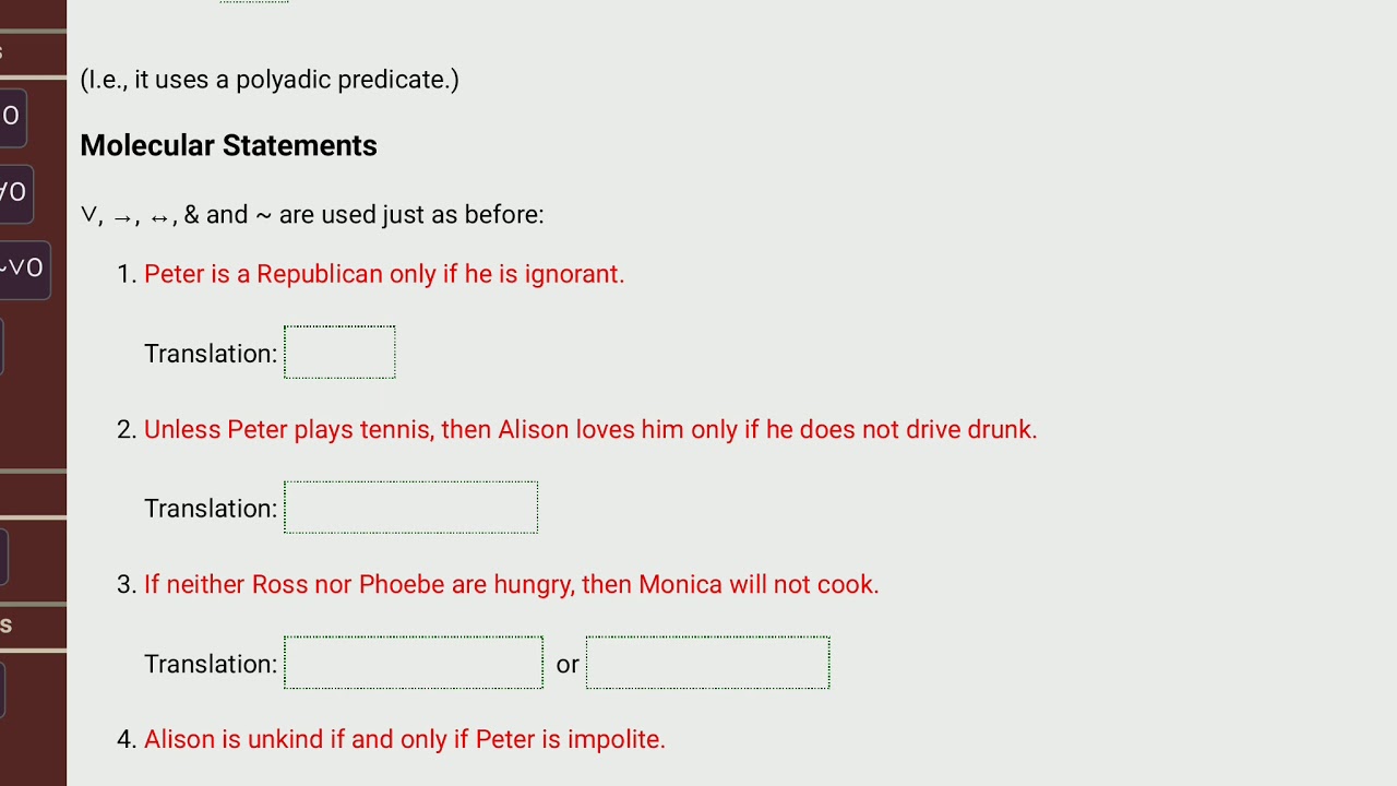 Unit 3 Lecture 1 The Language Of Predicate Logic YouTube Unit 3 Lecture 1 The Language Of Predicate Logic YouTube