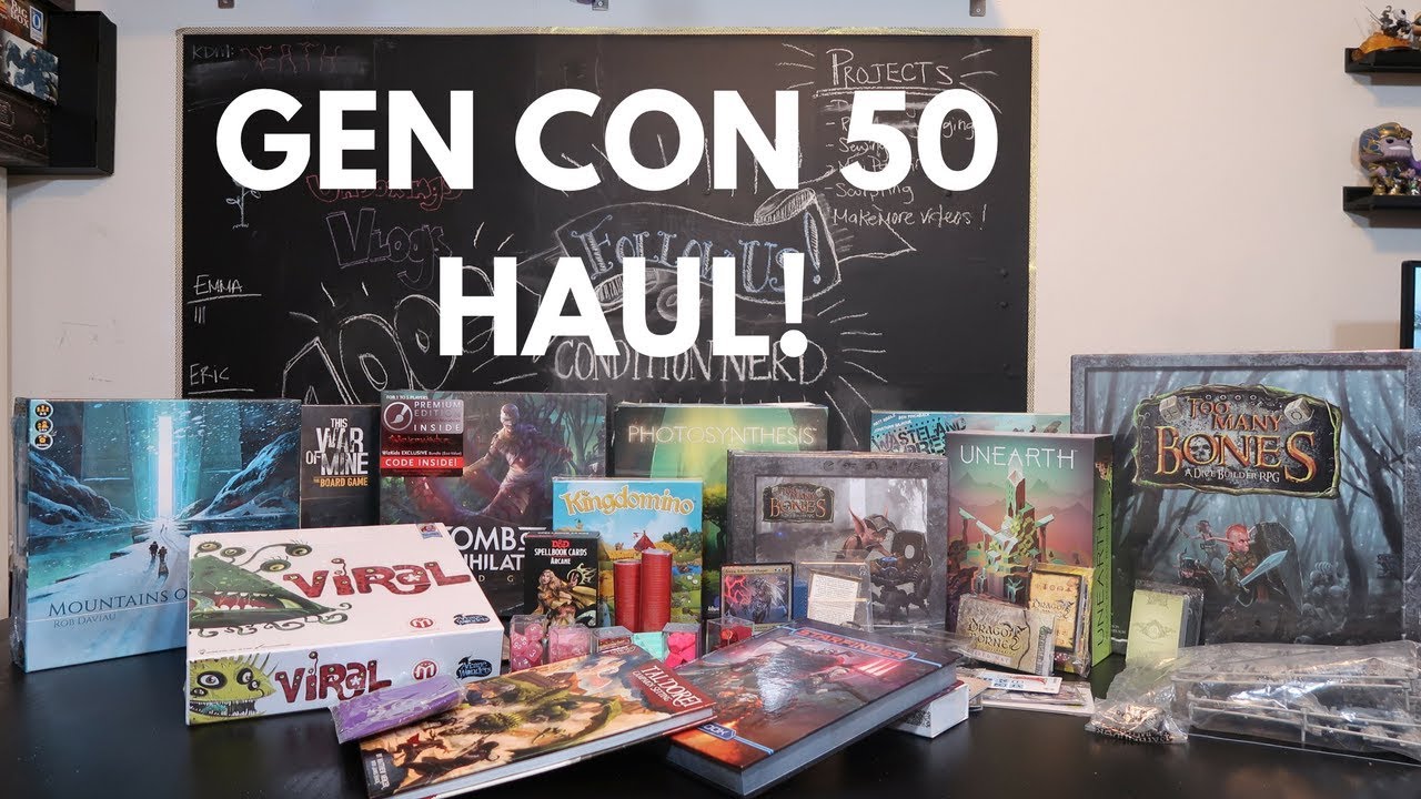 Gen Con 50 Haul - YouTube