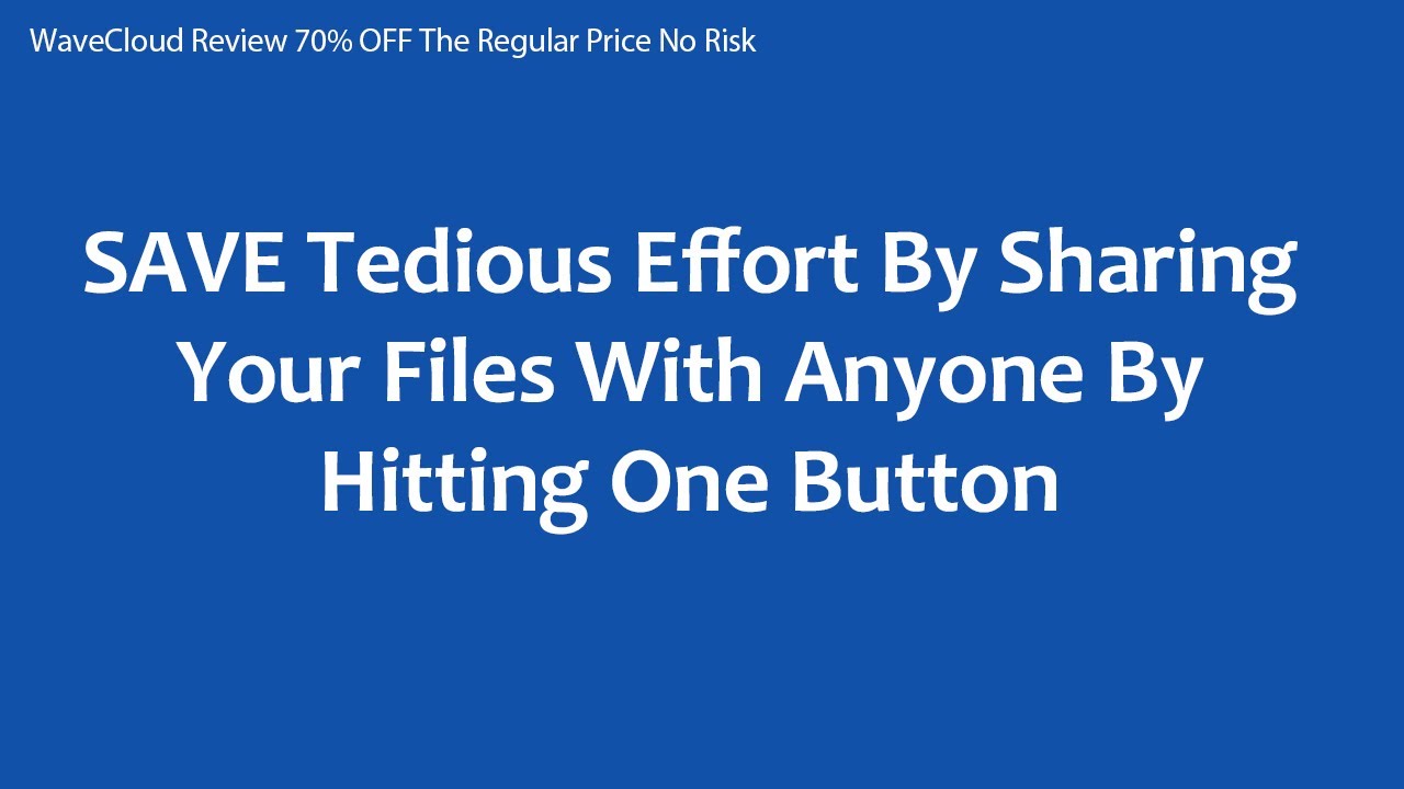 WaveCloud Review 70% OFF The Regular Price No Risk - YouTube