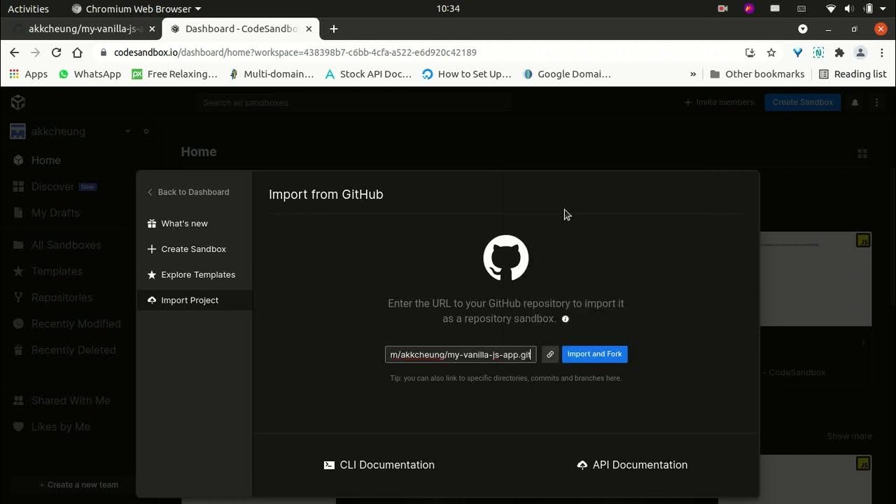 Import GitHub Vanilla JS Project build with Parcel 2.x to CodeSandbox ...