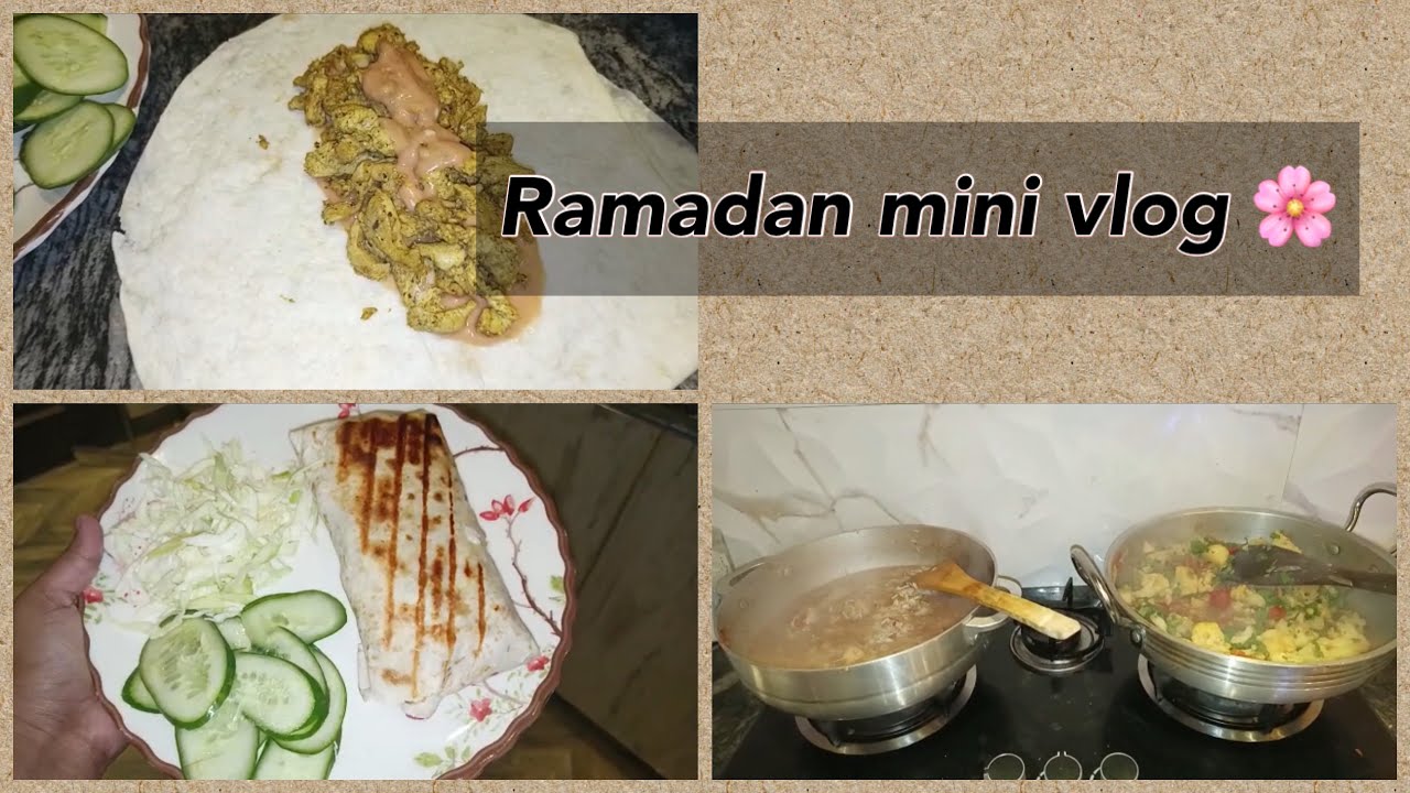 Ramadan Day 6 mini vlog | iftaar preparations ️| wrap recipe | mix ...