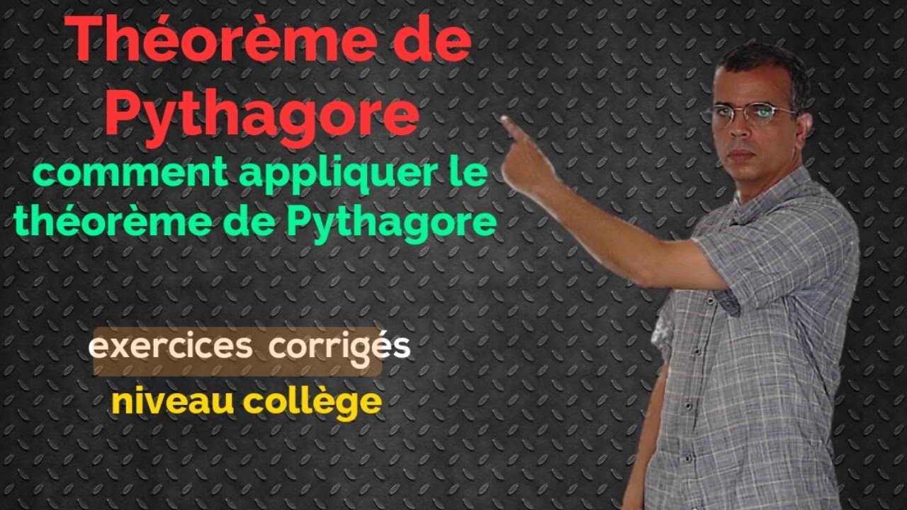 Théorème de Pythagore #Omar_ math _ funny - YouTube