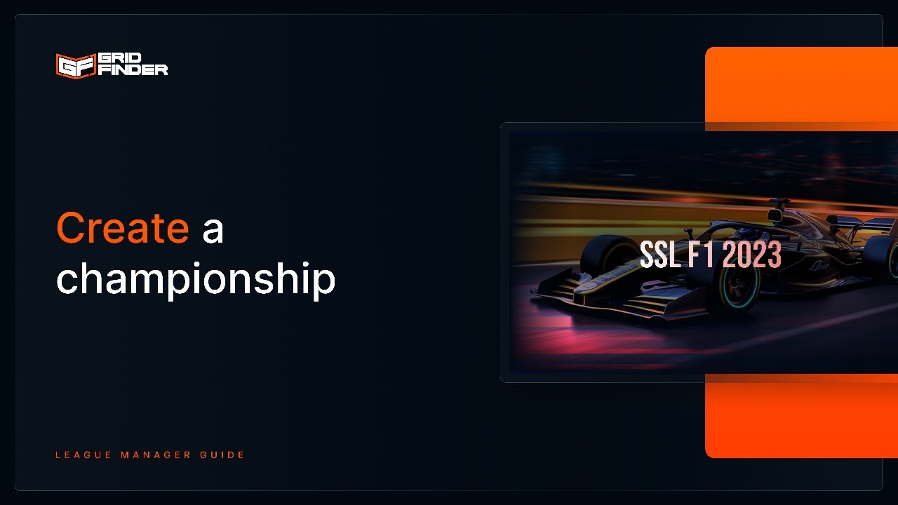 Create Your First Sim Racing Championship - YouTube