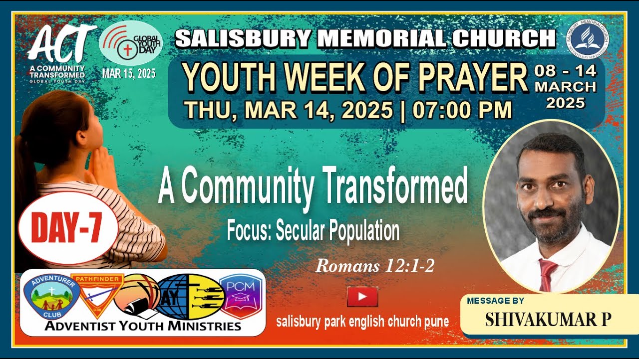 YOUTH WEEK OF PRAYER 2025 || A Community Transformed || 14 MAR 2025 ...