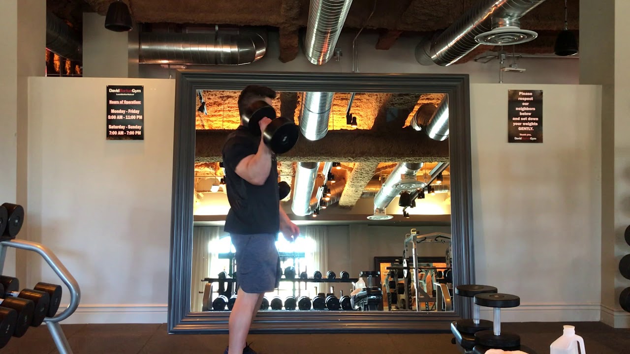 Single Dumbbell Power Clean - YouTube