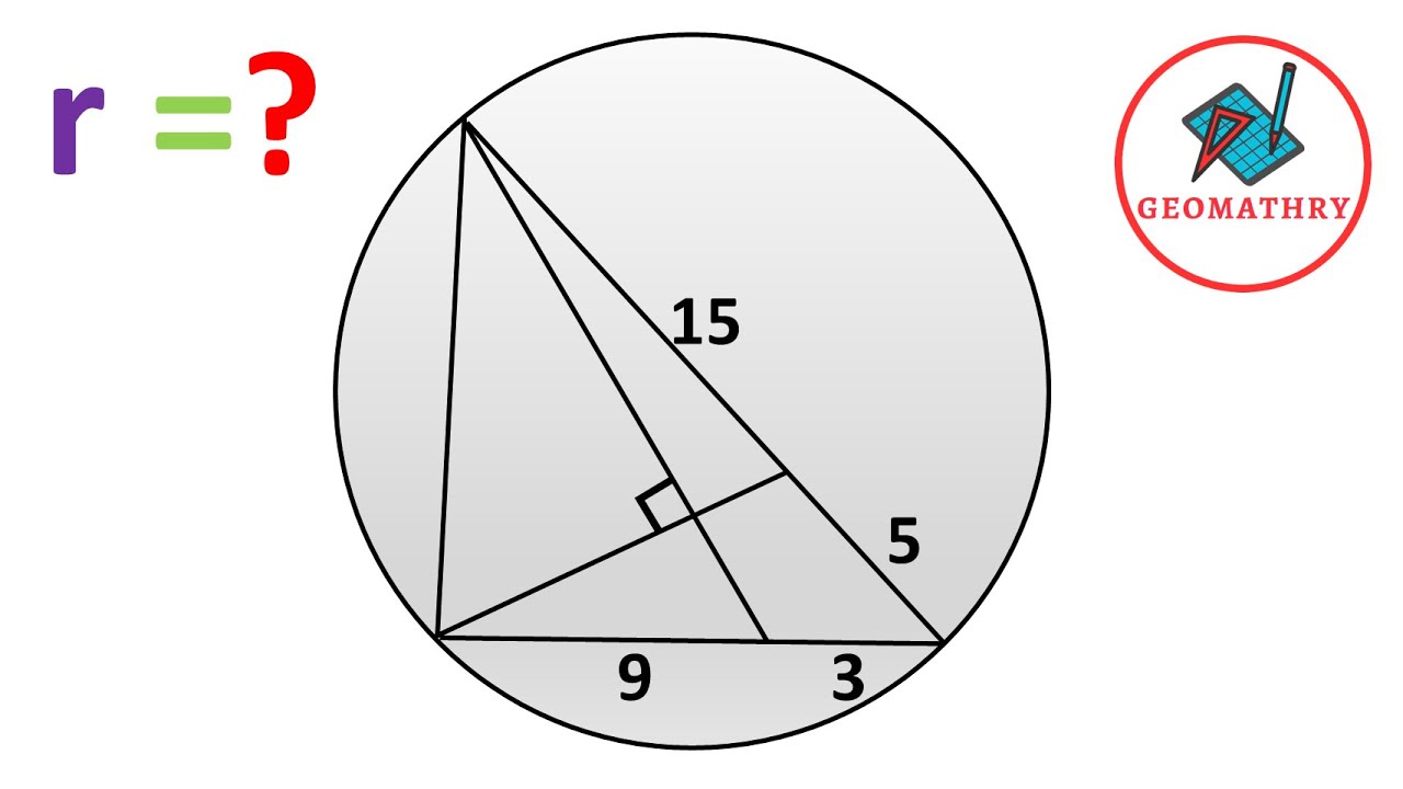 How to Calculate the Radius of the Circle ? - YouTube