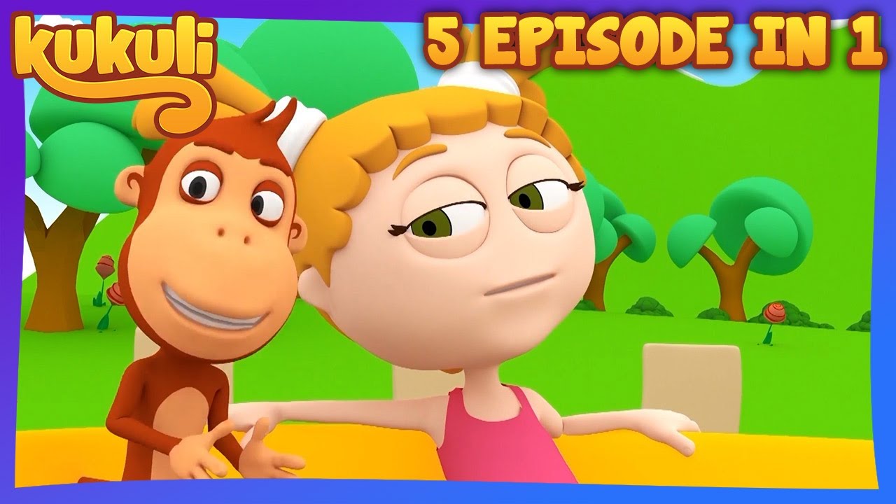 5 EPISODE IN 1 - 4 🐵 - KUKULİ ENGLİSH DUBBED #CARTOON FOR KİDS - YouTube