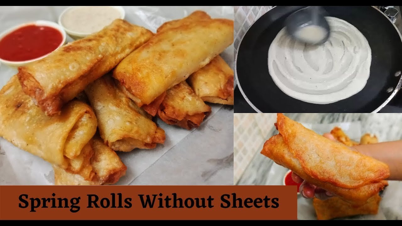 Crispy & Crunchy Spring Rolls | Rolls Without Sheets | Chinese Rolls ...