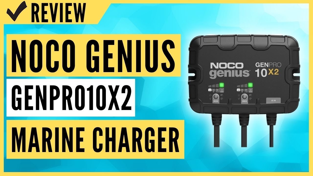 NOCO Genius GENPRO10X2, 2-Bank, 20-Amp Fully-Automatic Smart Marine Charger Review - YouTube