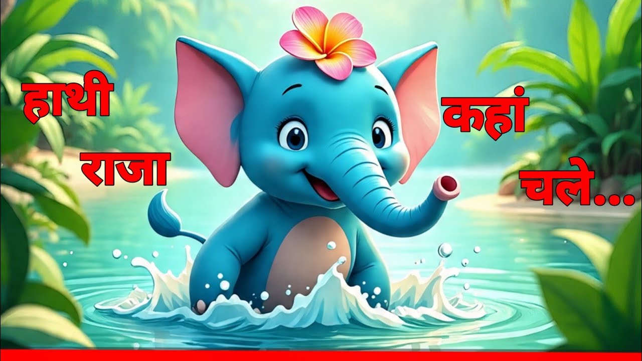 HATHI RAJA KAHA CHALE | हाथी राजा कहां चले | Hindi Rhymes Cartoon For ...