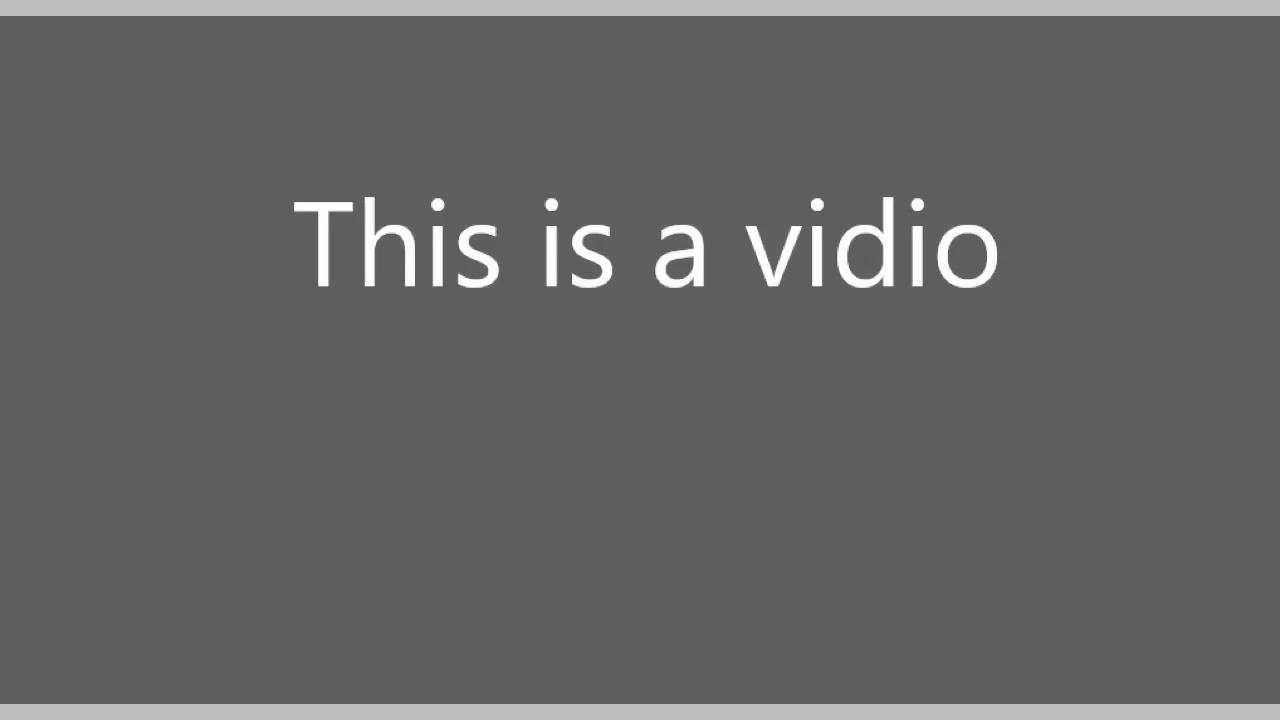 This is a video - YouTube
