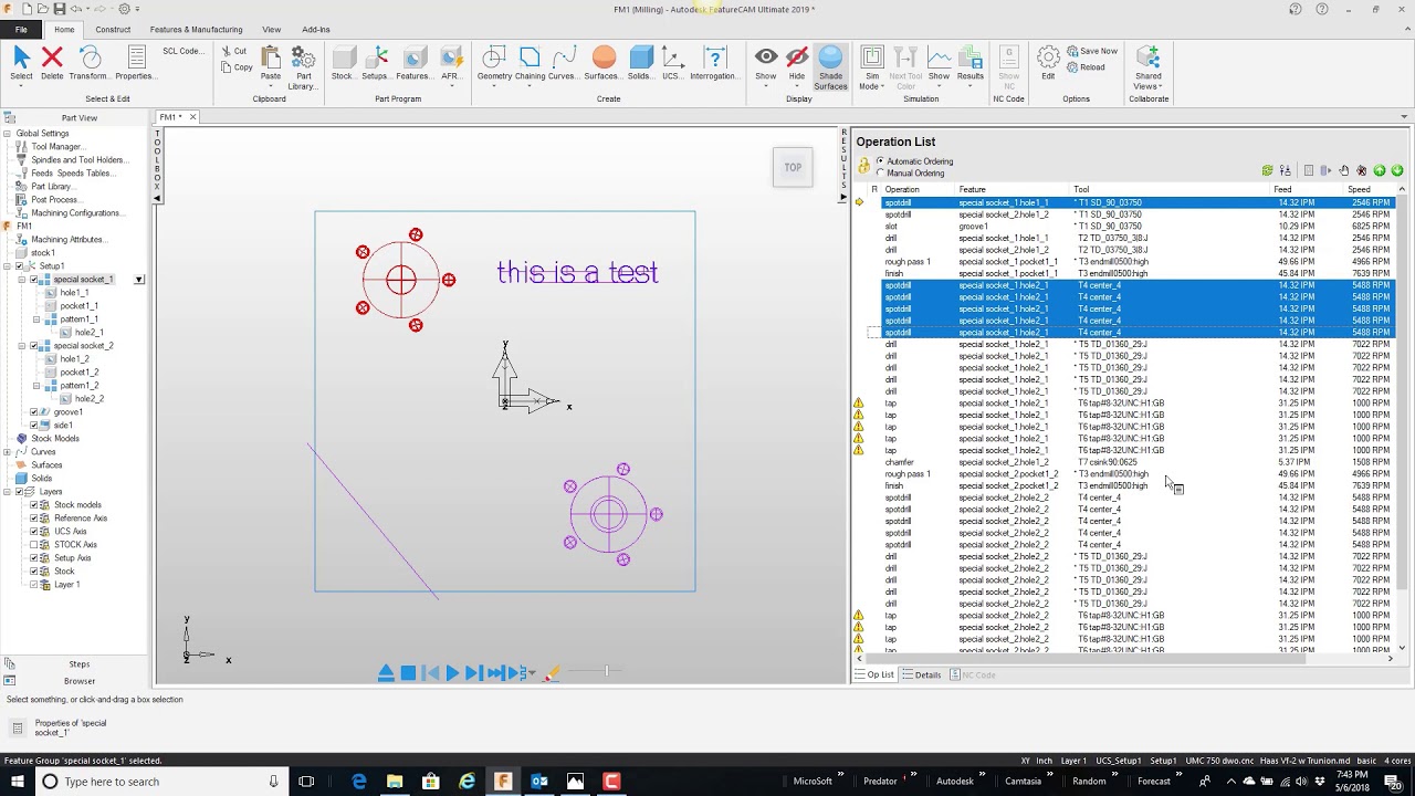 Controlling Depth Passes for Milling in FeatureCAM - YouTube