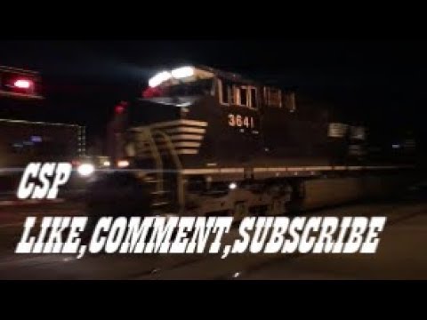 [NS]3641 ET44AC & [NS]SD70Ace Leads NS 203 SB Through Thomasville NC At A High Rate of Speed ...