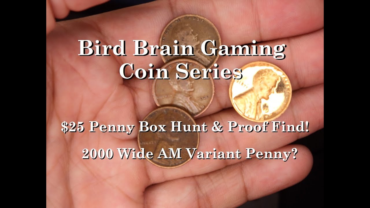 Coin Series | $25 Penny Box Hunt & Proof Find! 2000 Wide AM Variant ...