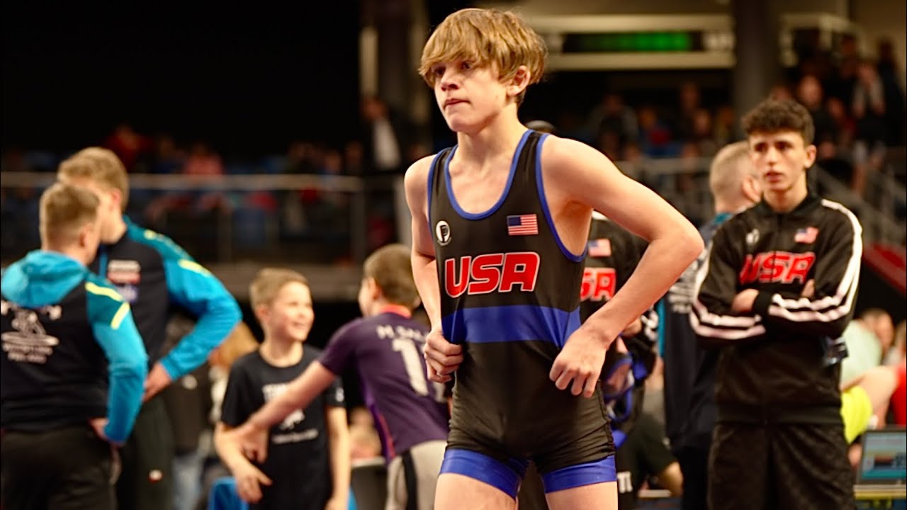 U15 Oleksandr Dumnych (UKR) vs Zandon Ness (USA) 44kg. Greco-roman boys ...