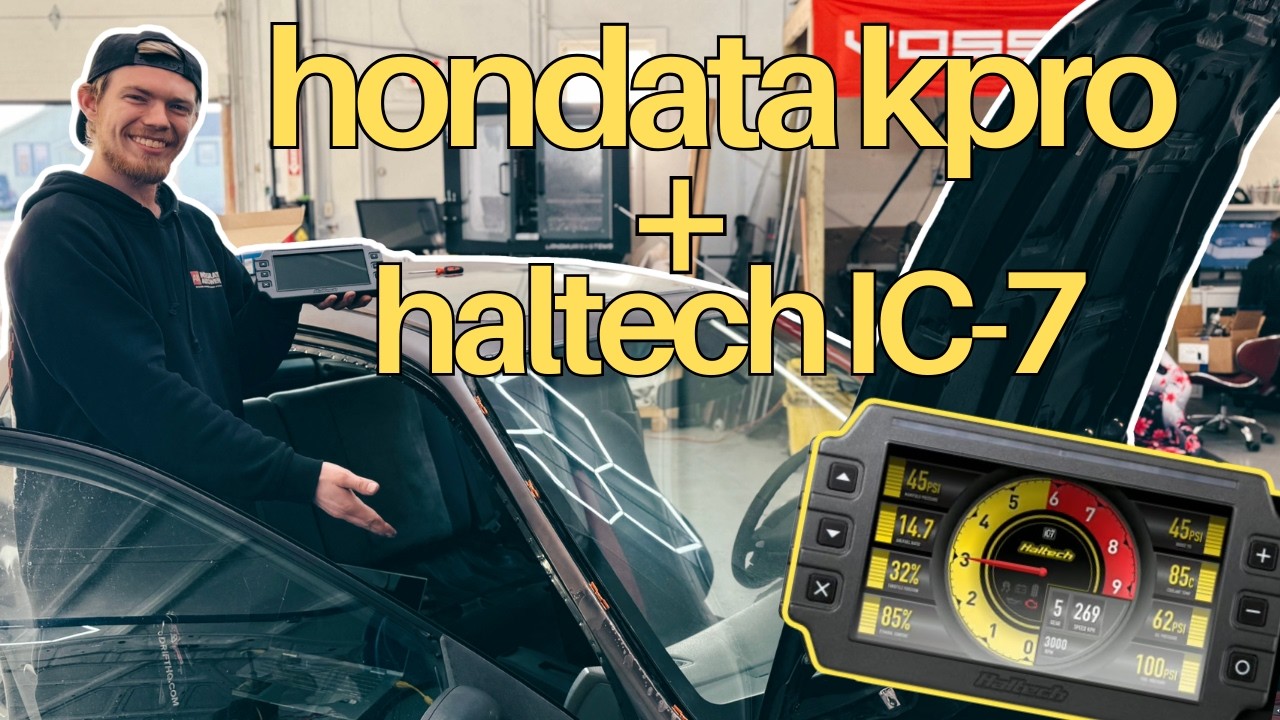 How to Connect a Haltech iC-7 Dash to Hondata KPro - YouTube