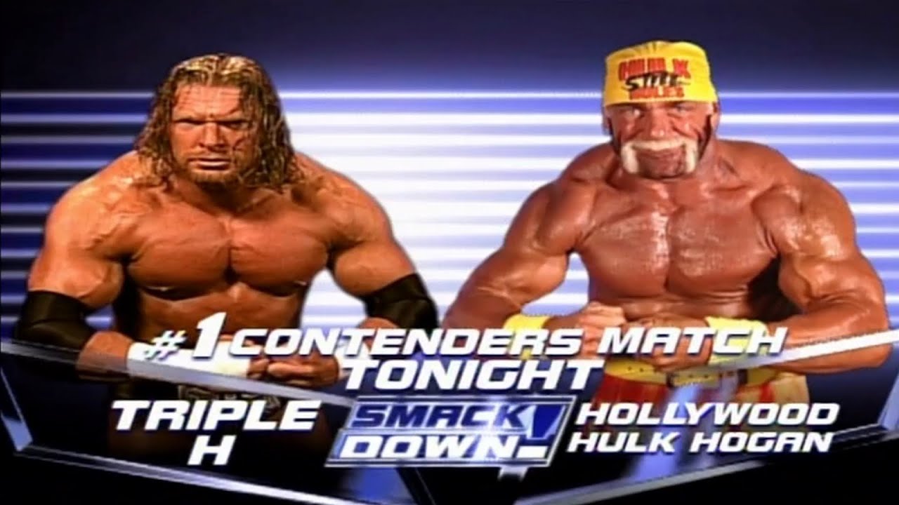 Triple H vs Hulk Hogan #1 Contenders Match - SMACKDOWN! June 6 2002 (1/ ...