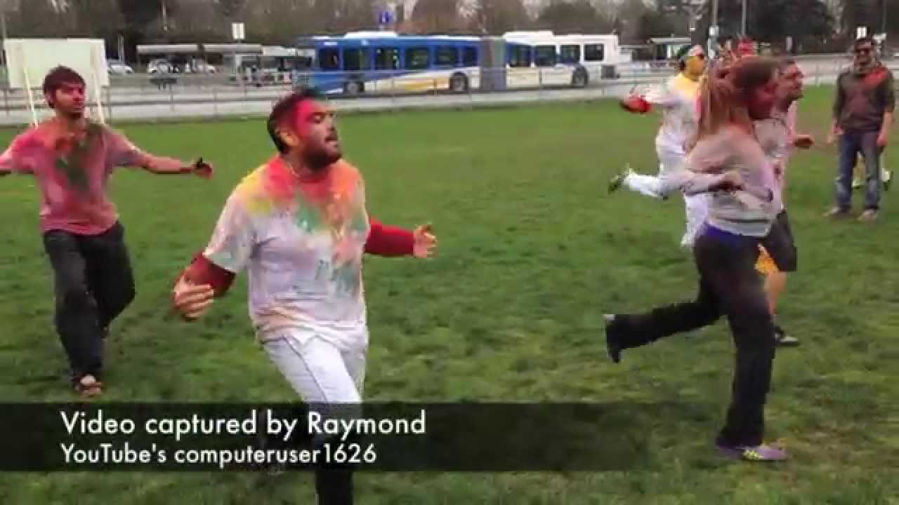 UBC UTSAV Holi 2014 Flash Mob - YouTube