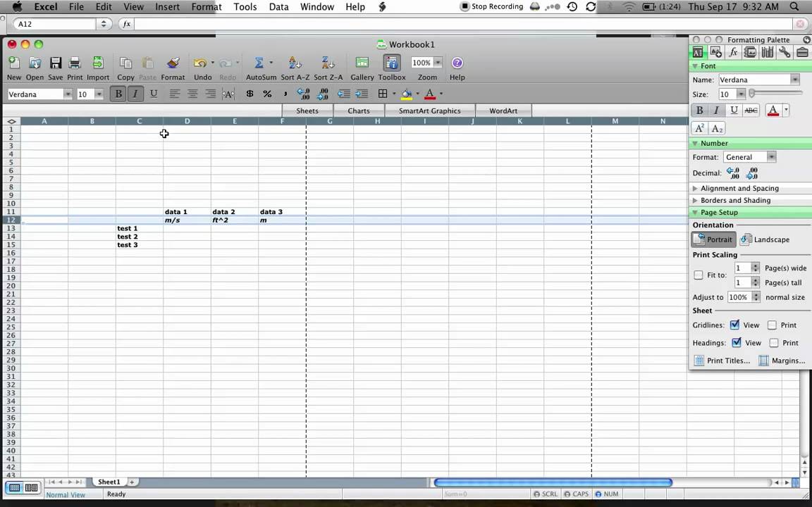How To Create Simple Data Tables In Ms Excel Youtube