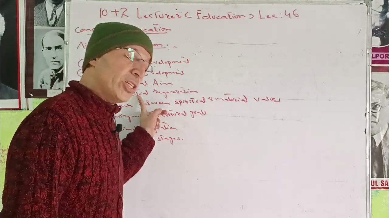 Concept & Aims of Education by Dr Zakir Hussain Lec. 46 - YouTube
