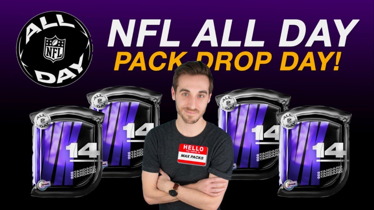 NFL ALL DAY PACK DROP AND PACK RIPS - YouTube