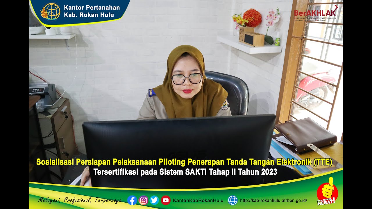 Sosialisasi Persiapan Pelaksanaan Piloting Penerapan TTE Tersertifikasi pada Sistem SAKTI - YouTube