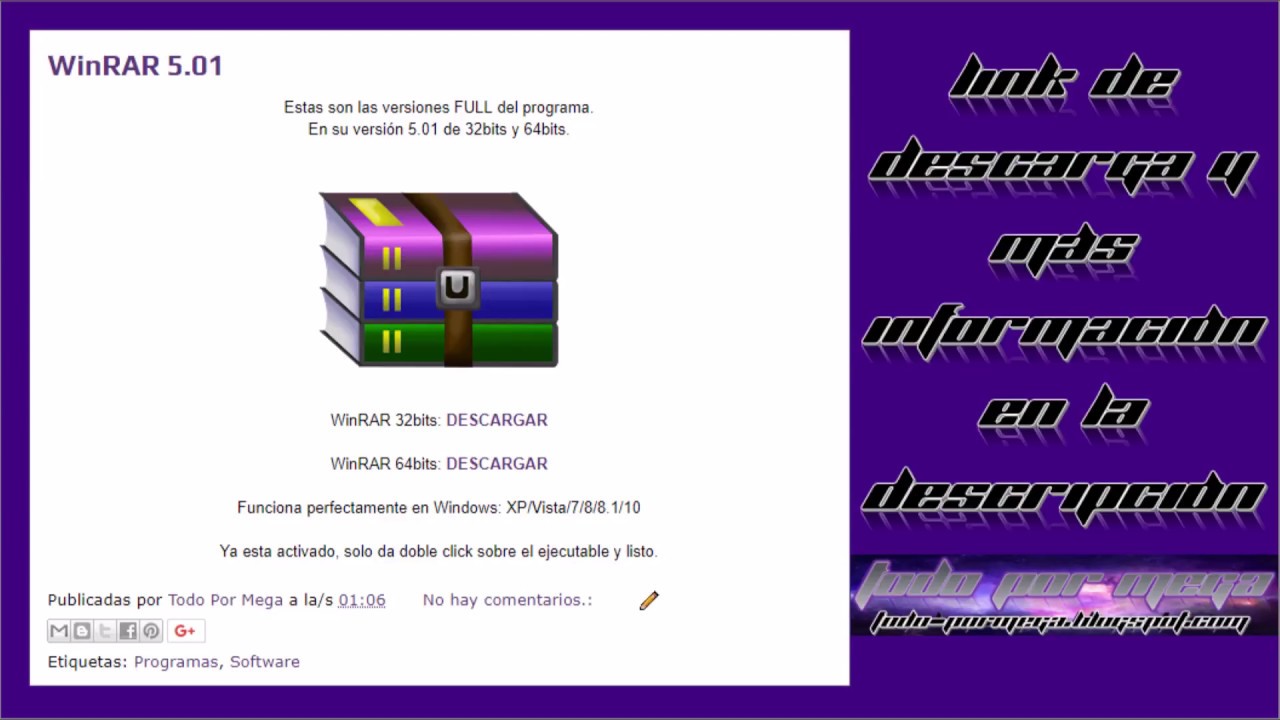 WinRAR 5.01 - Full - YouTube