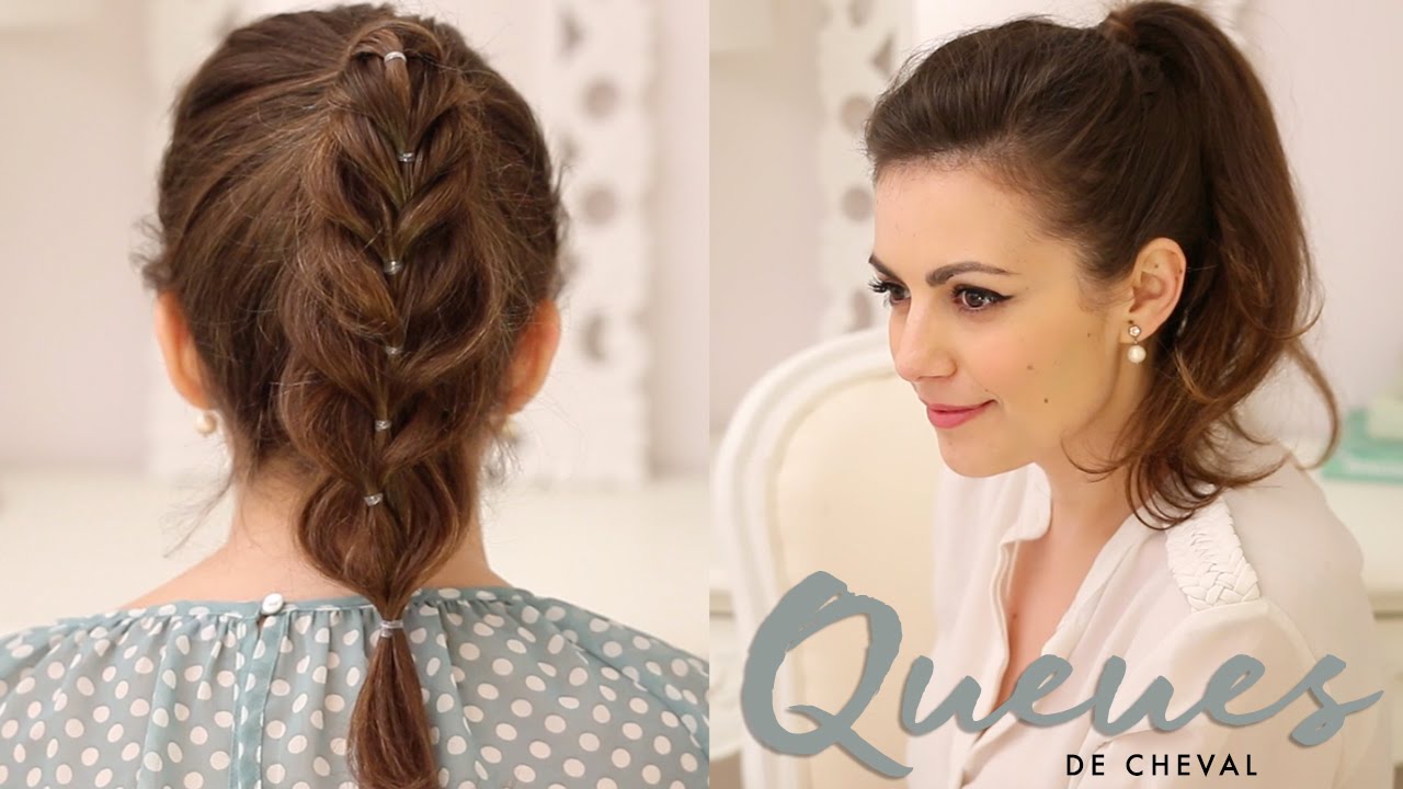 Queues de cheval faciles pour tous les jours - YouTube