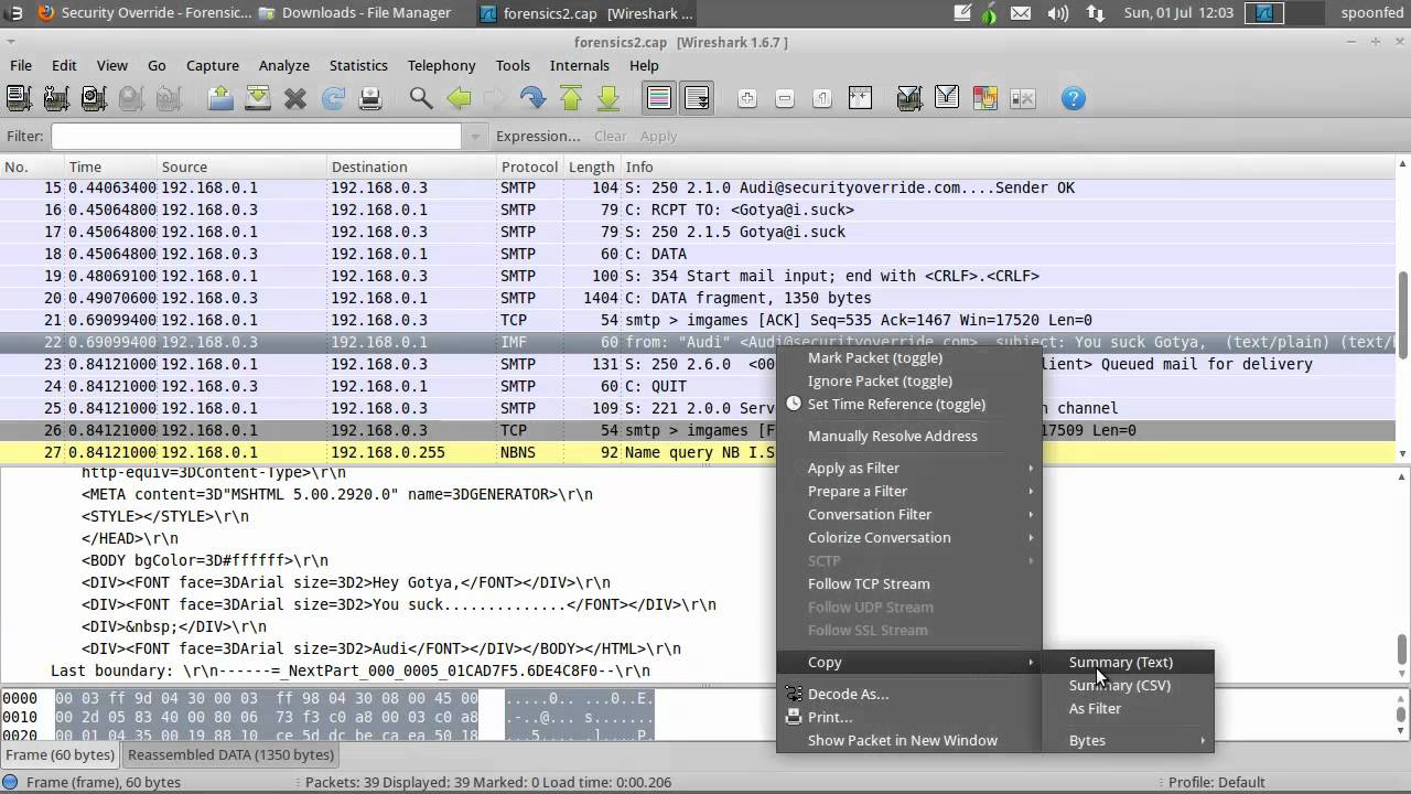 Spoonfeeding Hacking - SecurityOverride.org Forensic Mission 2 - YouTube