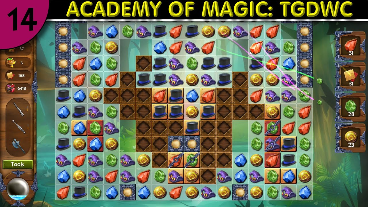 (14) ACADEMY OF MAGIC: THE GREAT DARK WIZARD'S CURSE = Gameplay - YouTube