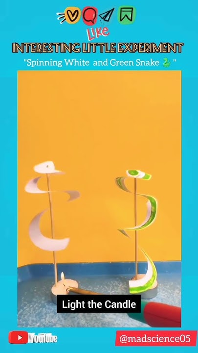Easy Fun Science Experiment | Spinning Snake Experiment #science #experiment - YouTube