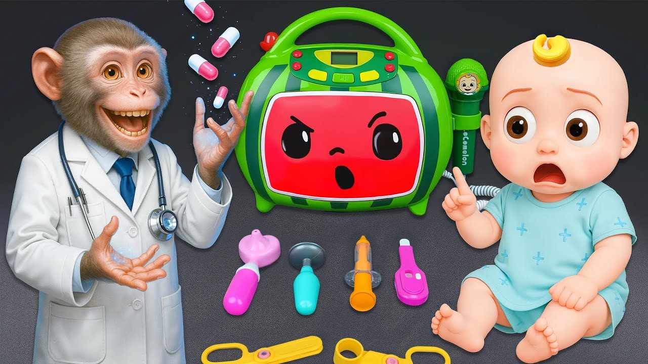 MONKEY TAMAN |13 Minutes Satisfying with Unboxing Toy Pinkfong Doctor ...