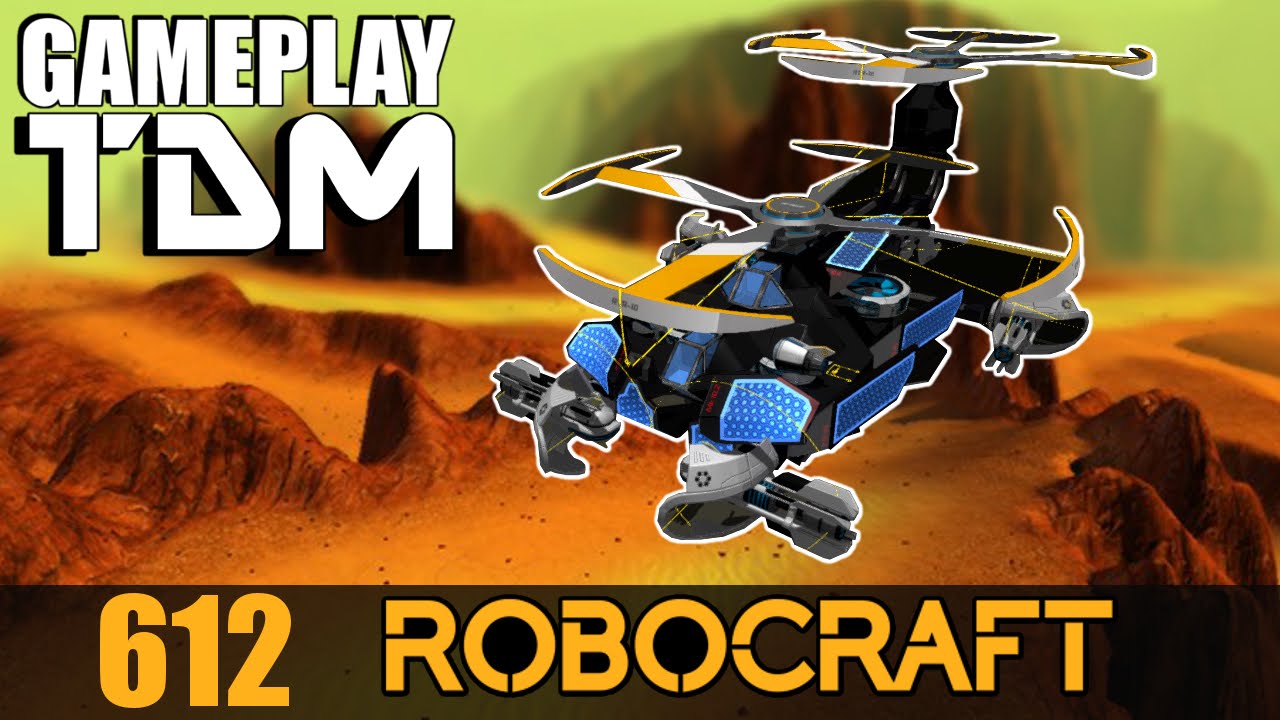 'Turtle' Shield Plasma Hover Helicopter Robocraft Gameplay TDM - YouTube