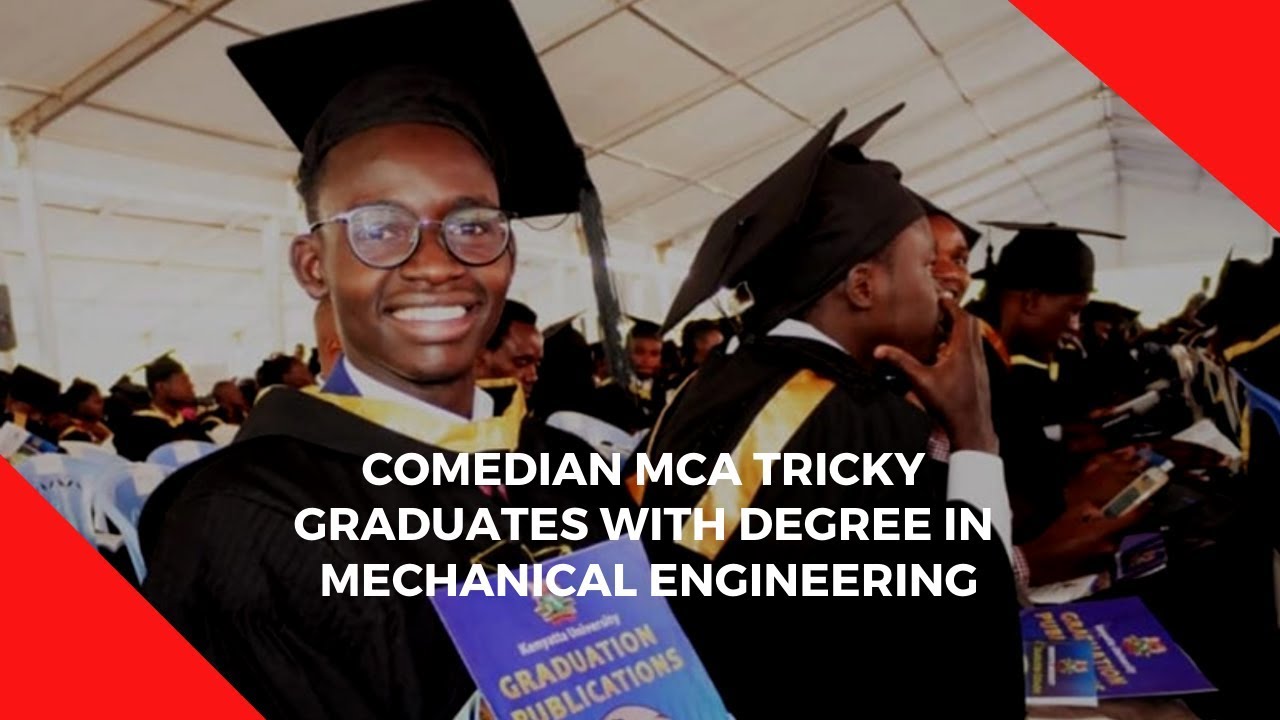 Comedian MCA Tricky graduates with degree in Mechanical Engineering ...