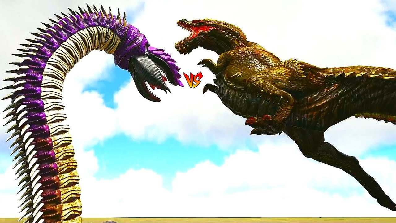 Ark Survival - DREADWYRM vs MONSTERS [Ep.554] - YouTube