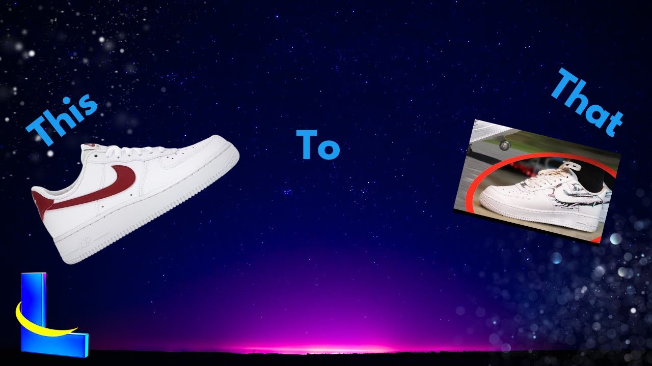 Custom AF1 Paint Job!!! Shoes like Jlaservideo!!! - YouTube