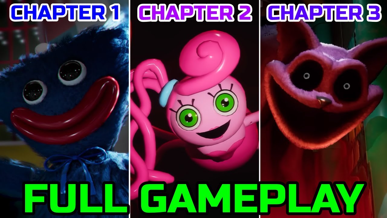 Poppy Playtime Chapter 1, 2, 3 | FULL GAMEPLAY (All cassettes collected ...