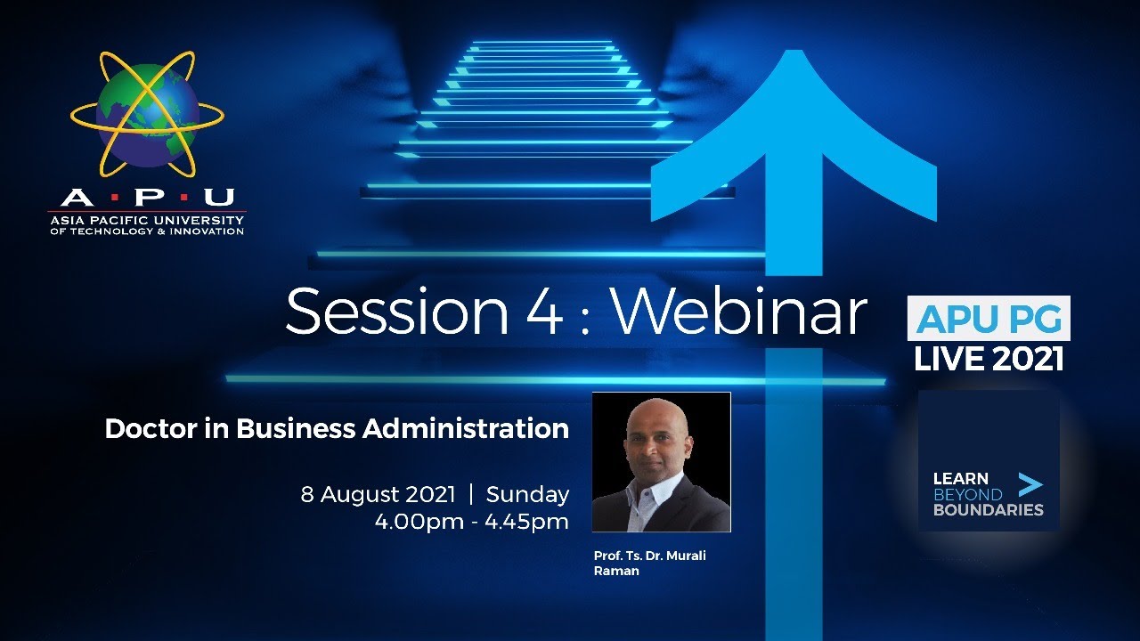 Webinar - Doctor of Business Administration (DBA)@APU - YouTube