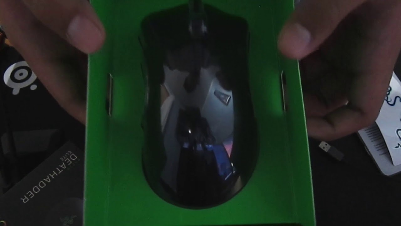 Razer DEATHADDER ELITE/MOUSE BUNGEE (unboxing/setup) - YouTube