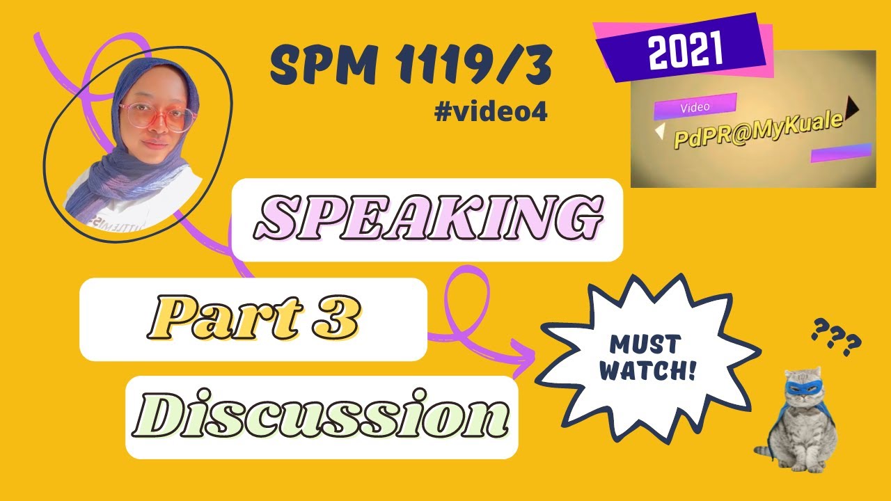 ENGLISH PdPR@MyKuale : SPM 1119/3 SPEAKING PART 3 (Discussion) - YouTube