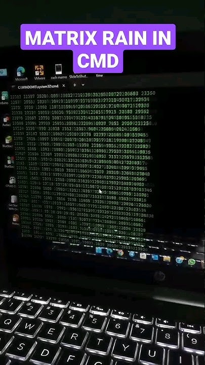 Matrix Rain in CMD | #techtricks - YouTube