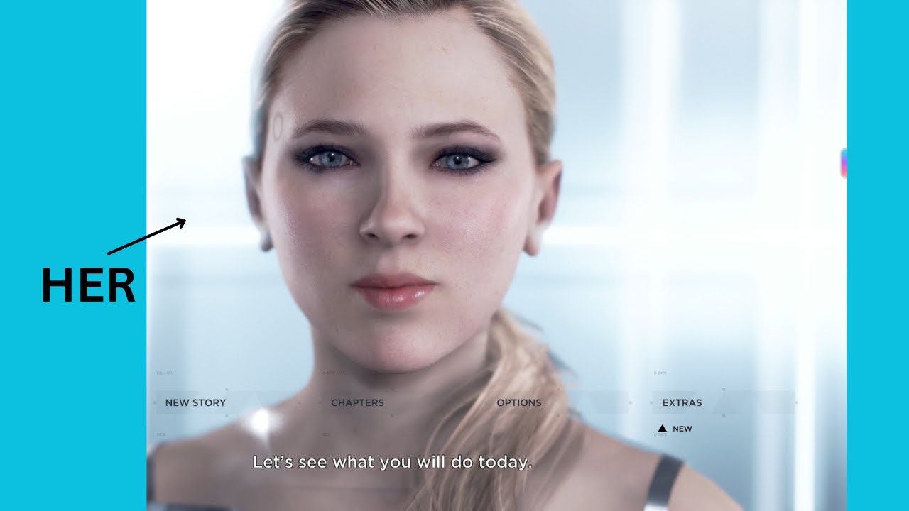 WE MET THE LOADING SCREEN LADY---Detroit Become Human Full Gameplay ...