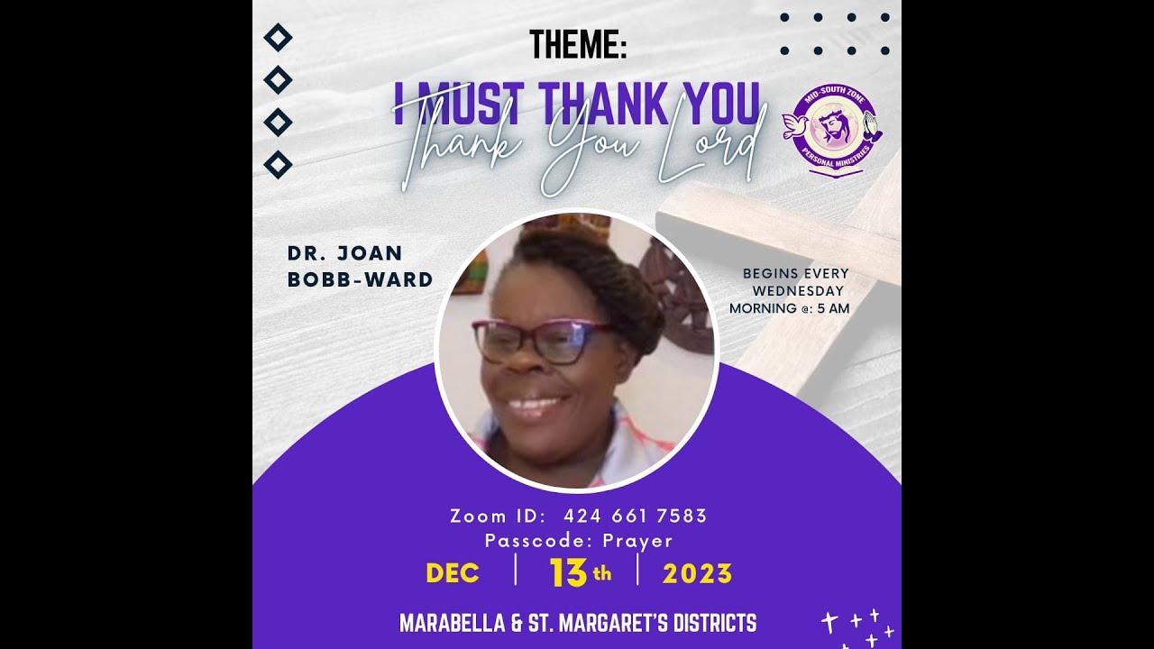 Dr Joan Bobb Ward at the Mid-South Zone Personal Ministries - YouTube