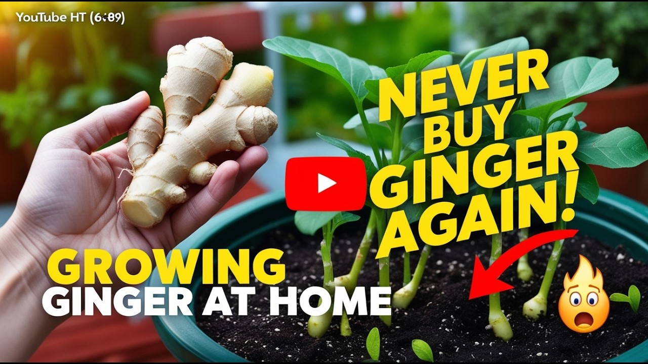 🌱 Growing Ginger at Home: The Secret to NEVER Running Out of Ginger! 🔥 ...
