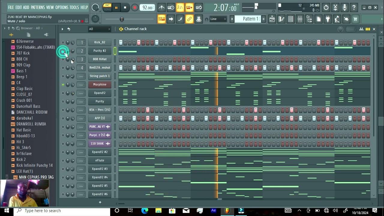 How to make a zouk kizomba beat in fl studio 20 - YouTube