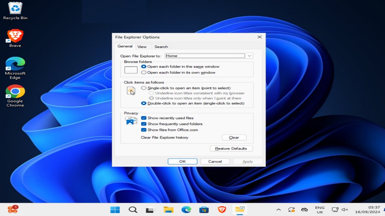 How To Remove Windows Icon Check Boxes - YouTube