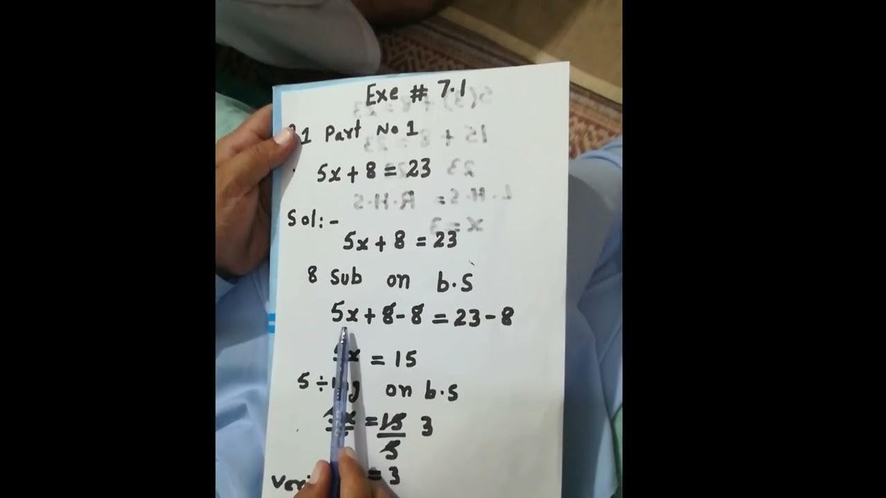 CH=7 EXERCISE=7 1 QUESTION=1 PART =1 CLASS=9TH KPK MATHS - YouTube